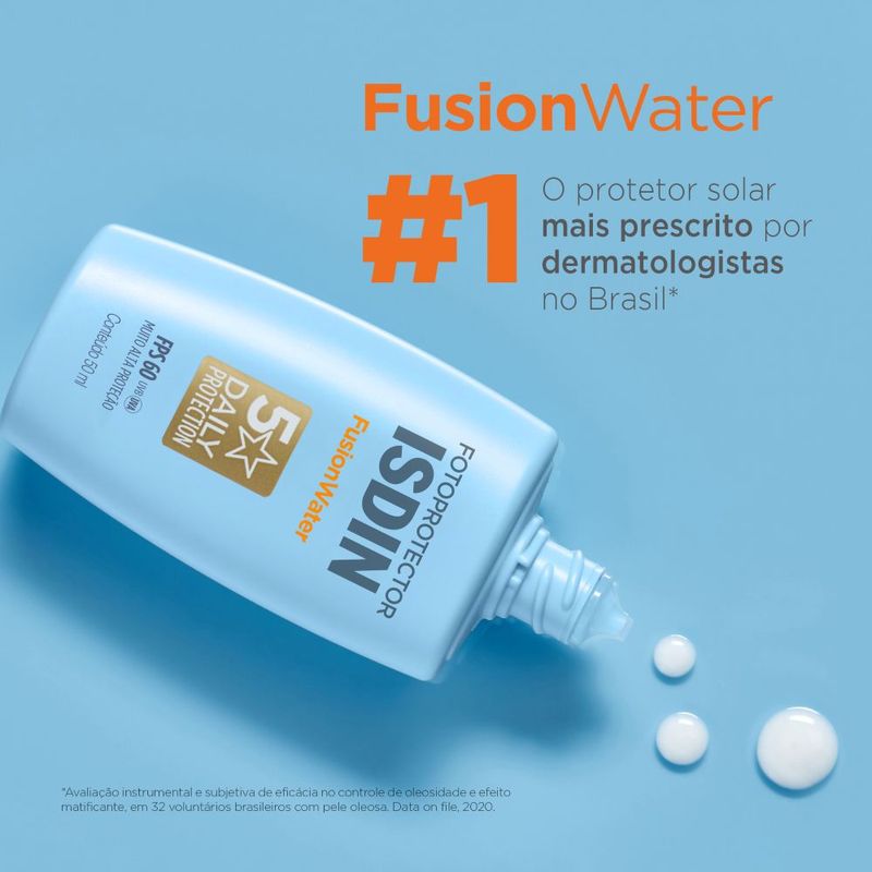 Protetor Solar Facial Isdin - Fotop Fusion Water 5 Stars FPS60 - Época Cosméticos | Época Cosméticos